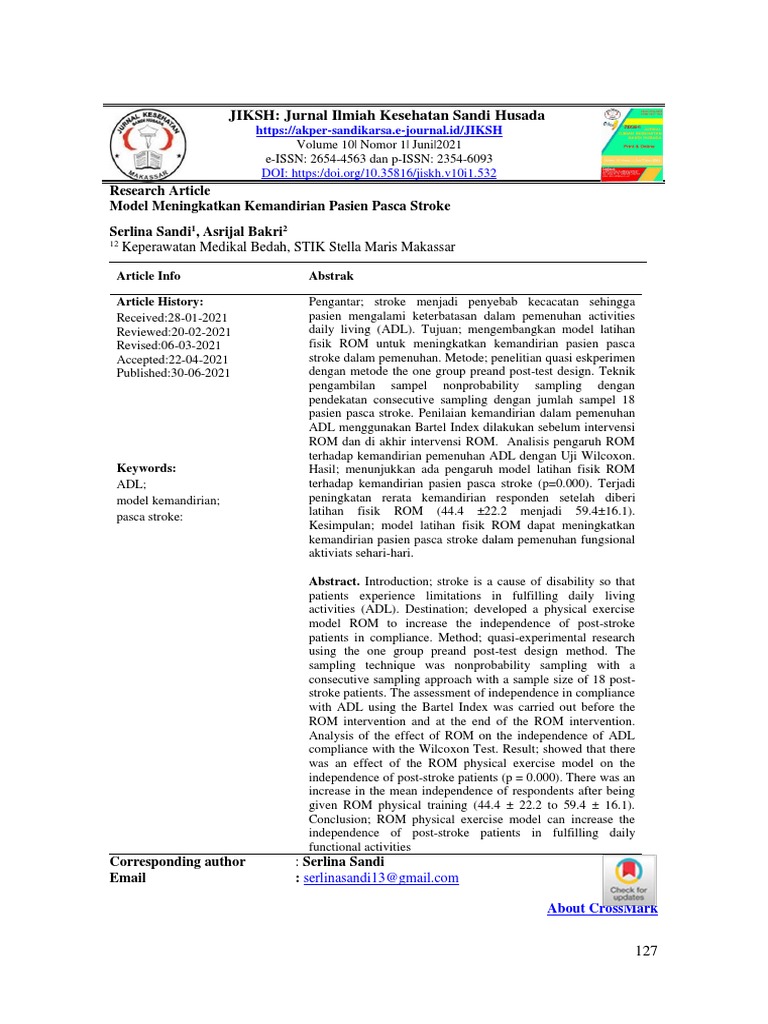 JIKSH: Jurnal Ilmiah Kesehatan Sandi Husada | PDF | Causes Of Death | Epidemiology