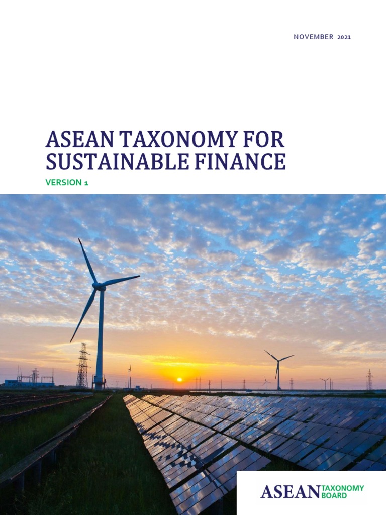 ASEAN Taxonomy | PDF | Sustainability | Renewable Energy