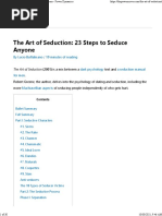 The Art of Seduction - Robert Greene | PDF | Seduction | Psychology