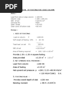 Raft Foundation Design Calculations | PDF | Bending | Beam (Structure)