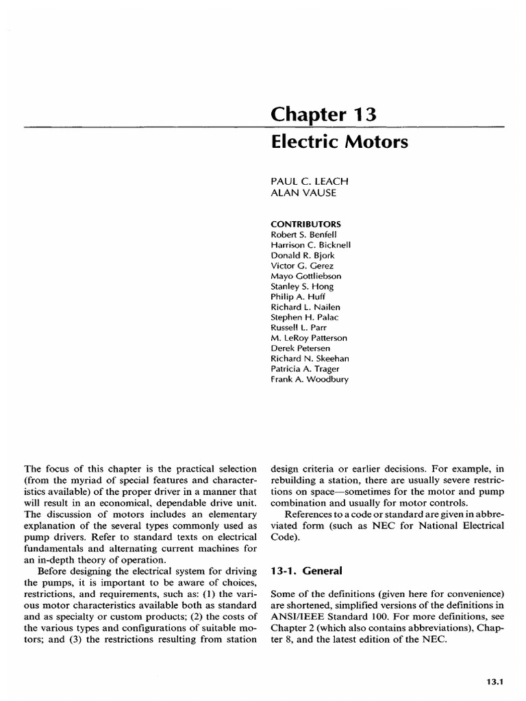 13a | PDF | Electric Motor | Electrical Engineering