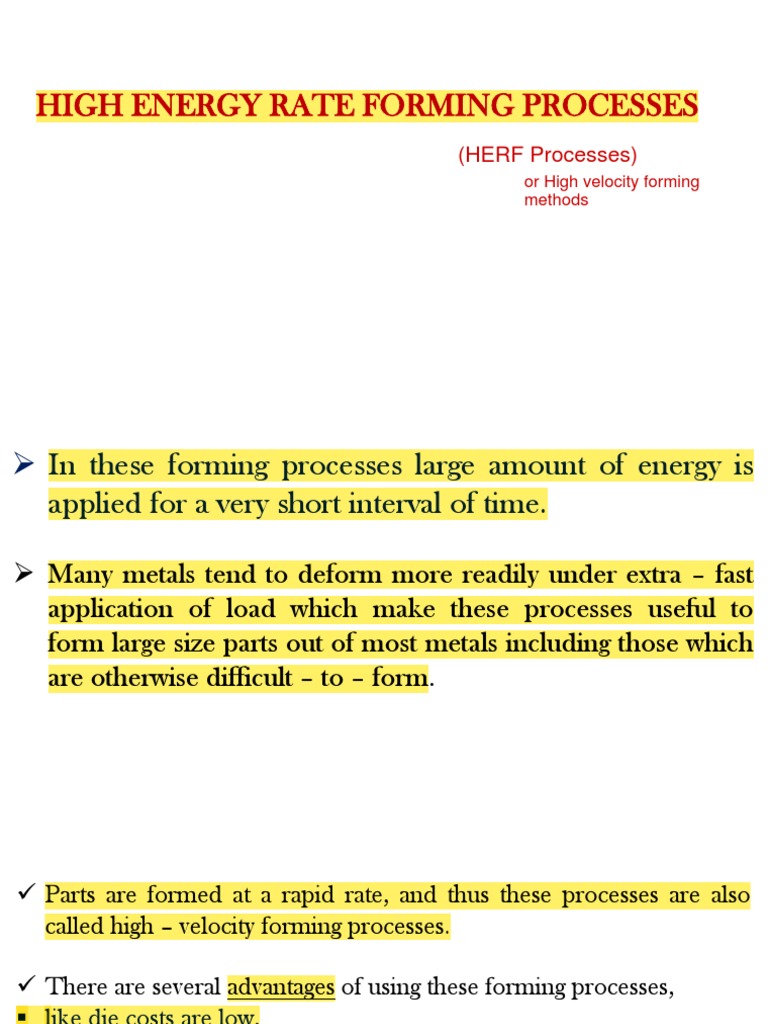 High Velocity Forming | PDF | Inductor | Deformation (Engineering)