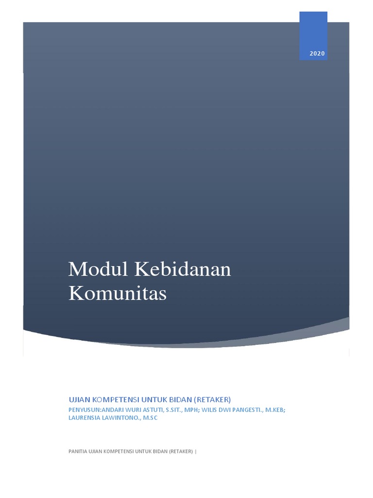 Modul Kebidanan Komunitas | PDF