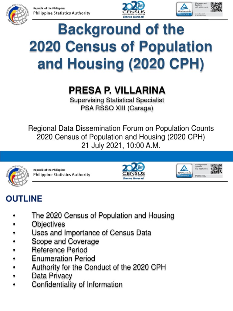 Philippines 2020 Census Provides Vital Data | PDF | Census | Statistics