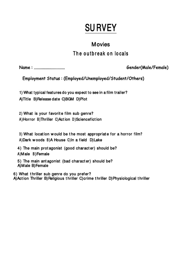 Insights Into Movie Preferences: A Survey Analyzing Favorite Film ...