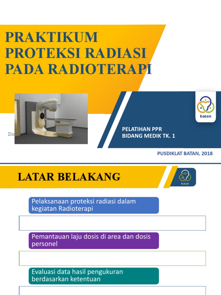 Evaluasi Proteksi Radiasi pada Praktikum Radioterapi | PDF