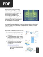 Biology Project On Dna Fingerprinting | PDF | Dna Profiling ...