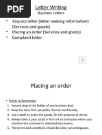 Letter of Placing Order | PDF