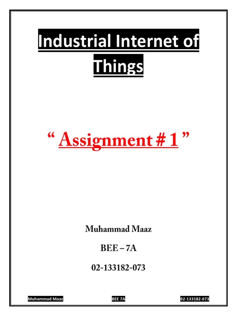 IIOT Assignment 1 | PDF | Modulation | Radio Spectrum