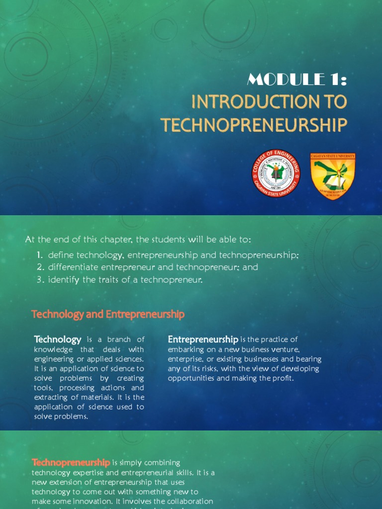 Defining Technopreneurship and Identifying the Traits of a Successful ...