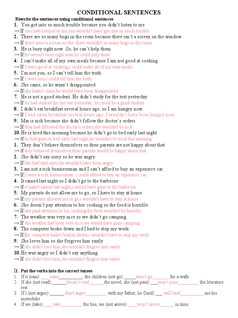 Conditional Sentences: If If If If If If If If If If If If If If If If ...