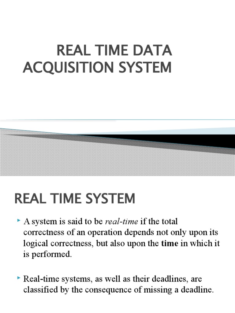 Real Time Data Acquisition System Pdf Field Programmable Gate Array Data Acquisition