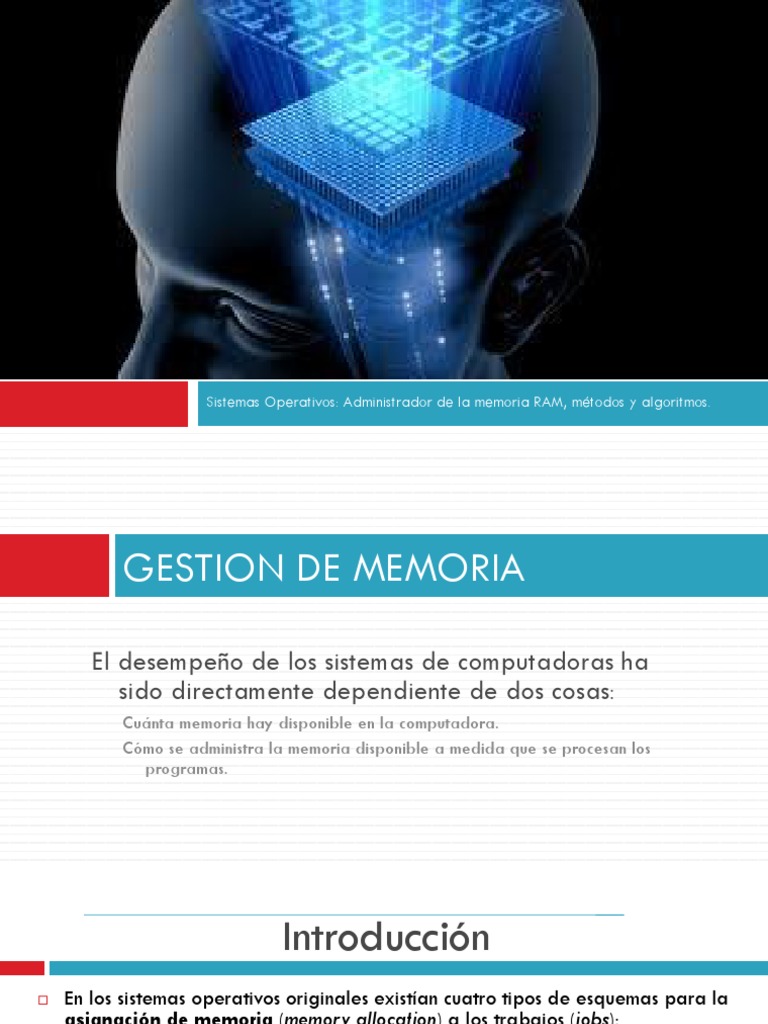 Administracion de Memoria | PDF | Almacenamiento de datos de la ...