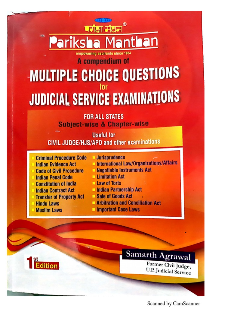 Pariksha Manthan (CRPC MCQ) | PDF