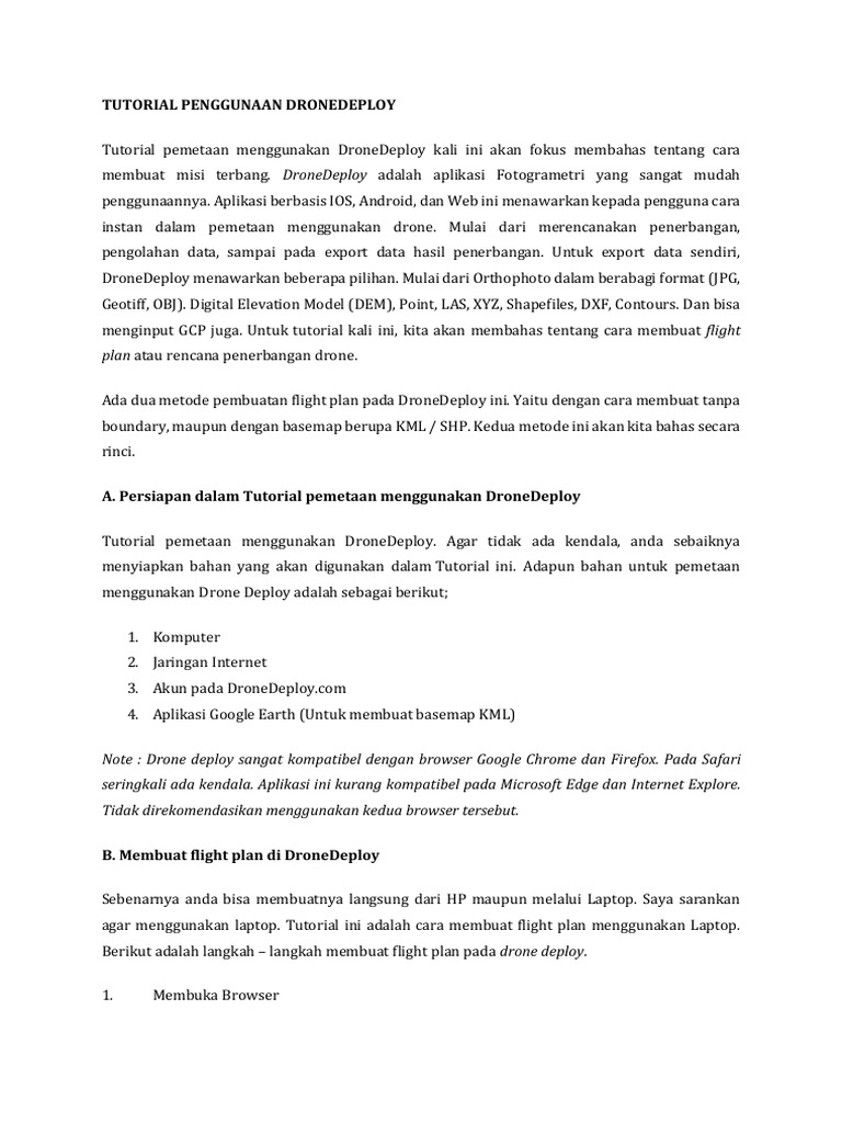 Tutorial Dronedeploy | PDF