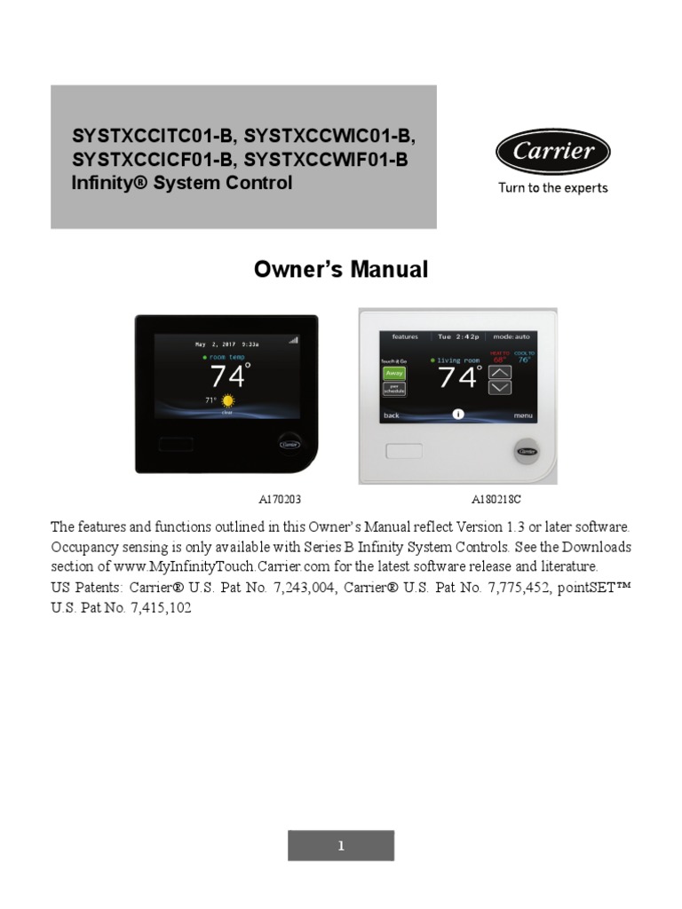 Owner's Manual: Systxccitc01-B, Systxccwic01-B, Systxccicf01-B ...