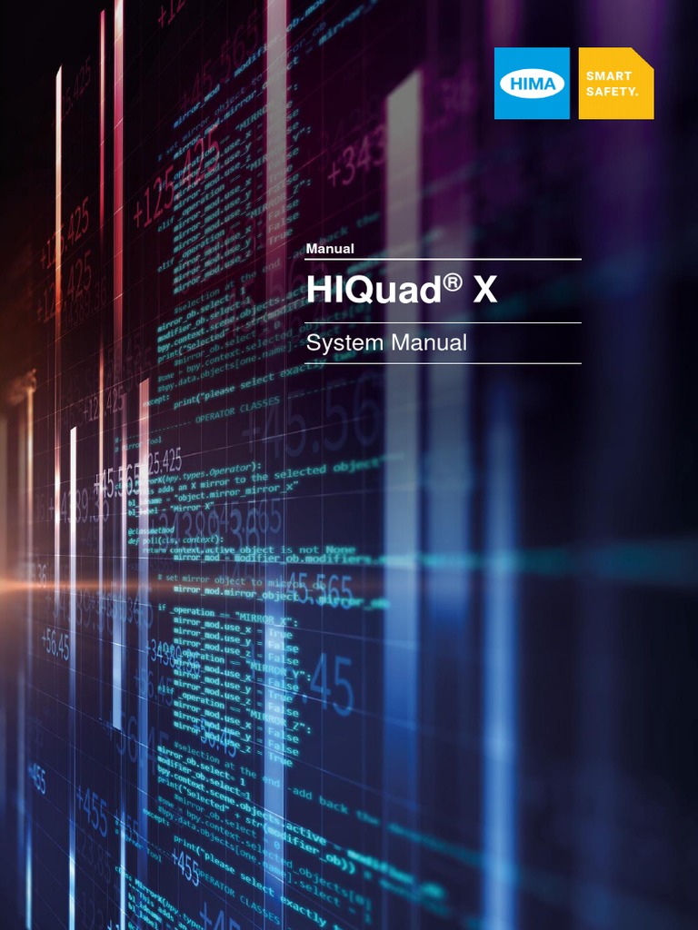 System Manual HIQuad X | PDF | Input/Output | Programmable Logic Controller