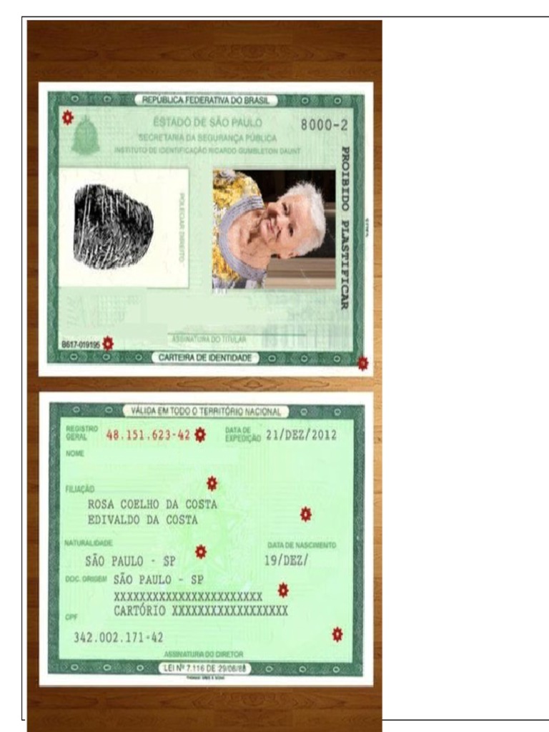 RG e CPF Frente e Verso Faculdade150x | PDF