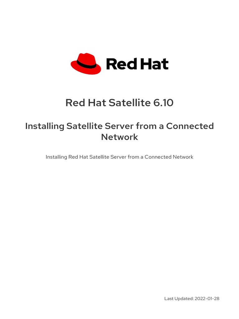Red Hat Satellite 6.10: Installing Satellite Server From A Connected Network | PDF | Port ...