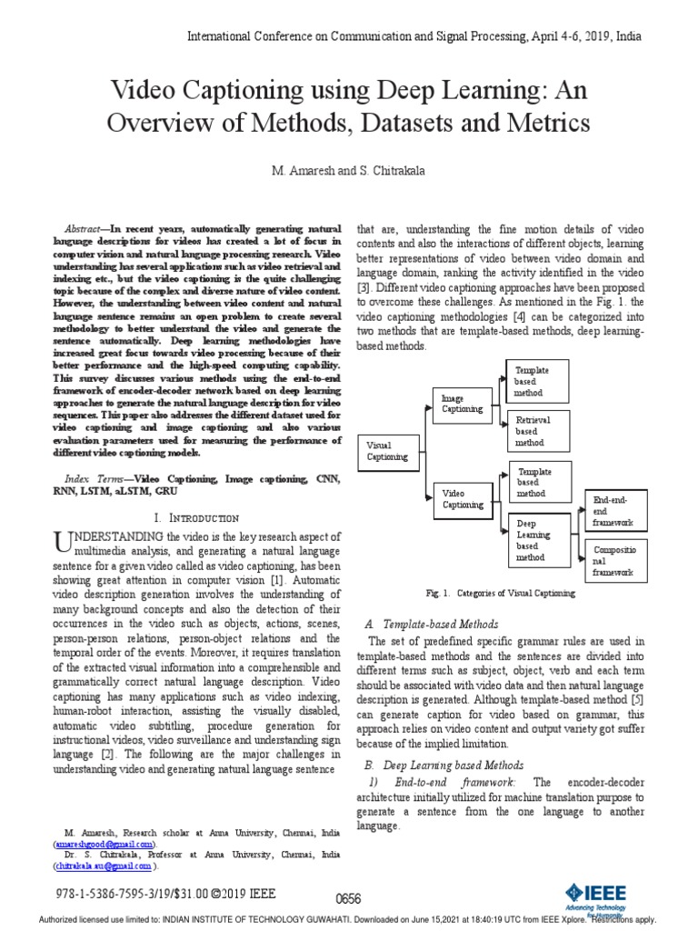 Video Captioning Approaches | PDF | Deep Learning | Attention