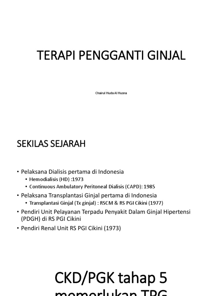 KP 10 ASKEP TERAPI PENGGANTI GINJAL | PDF