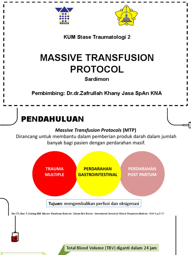 Sardimon-Massive Transfusion Protocol-1 | PDF | Medicine | Medical Specialties