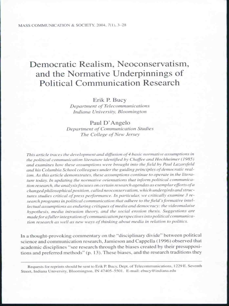 Political Comunication Research | PDF