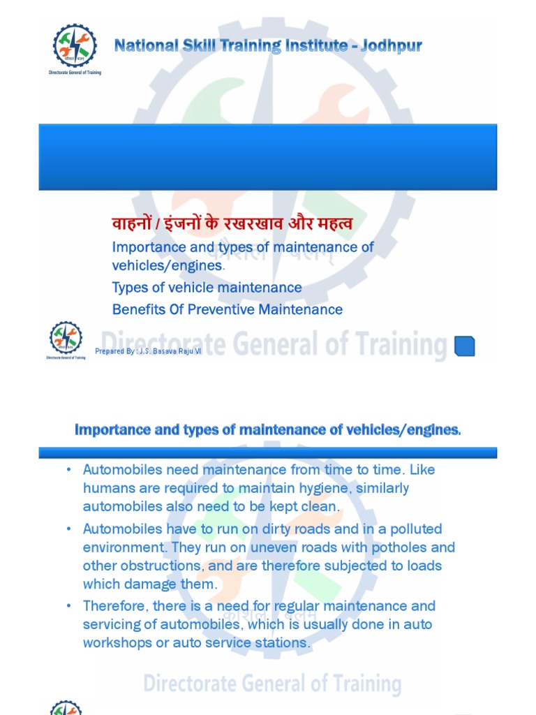 Vehicle Maintenance Types and Benefits | PDF | Vehicles | Car