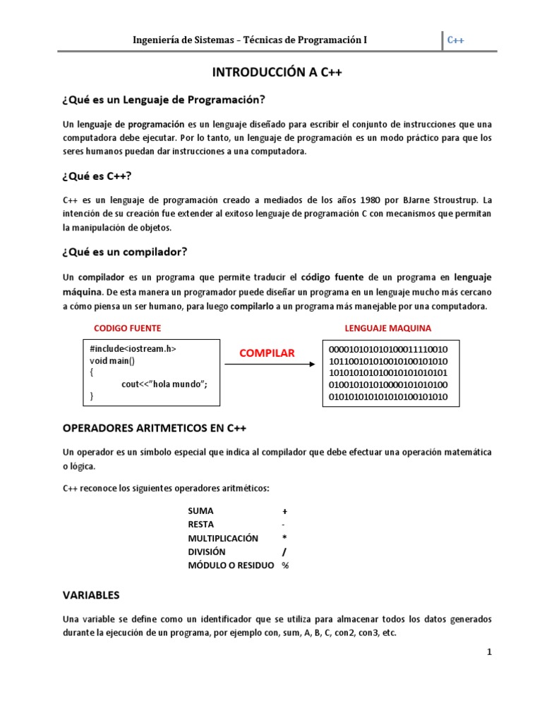 Algoritmos en C++ | PDF | Lenguaje de programación | C