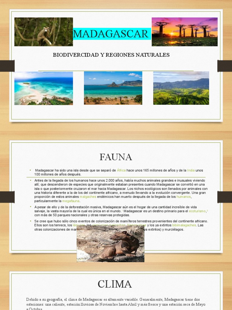 Biodiversidad y Clima en Madagascar | PDF | Madagascar