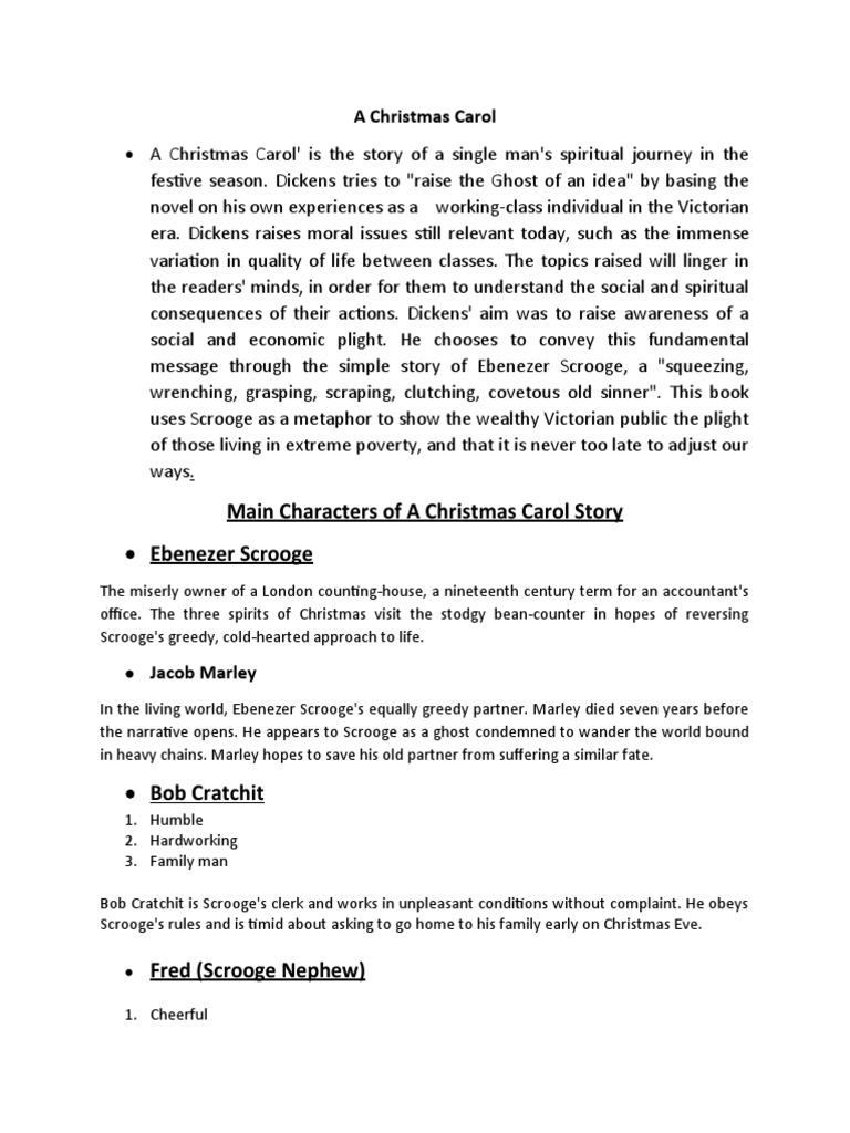 A Christmas Carol | PDF | Ebenezer Scrooge | A Christmas Carol