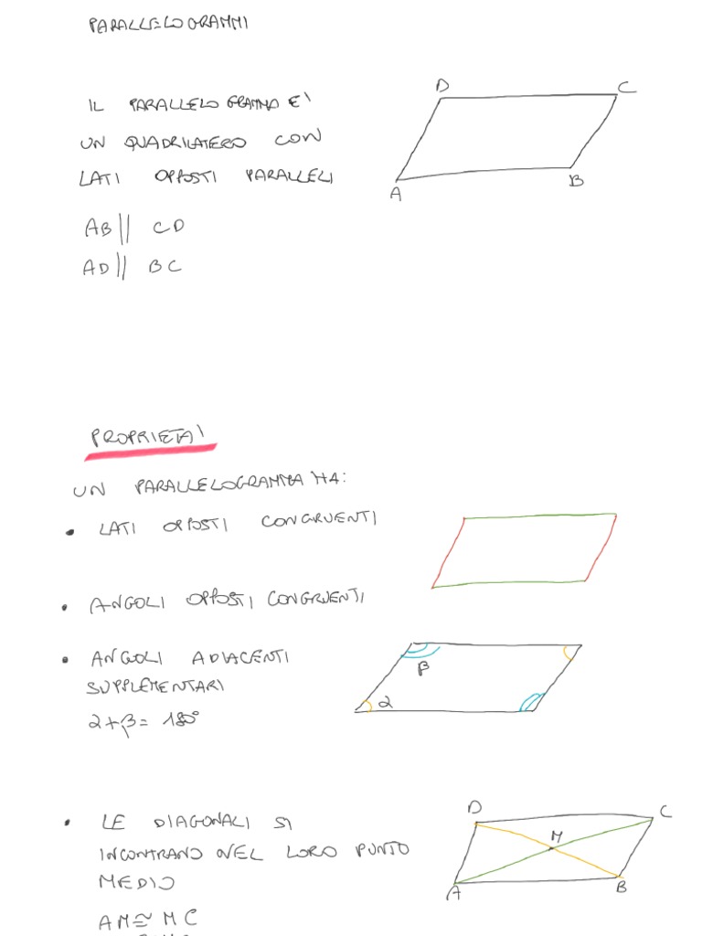 I Parallelogrammi | PDF