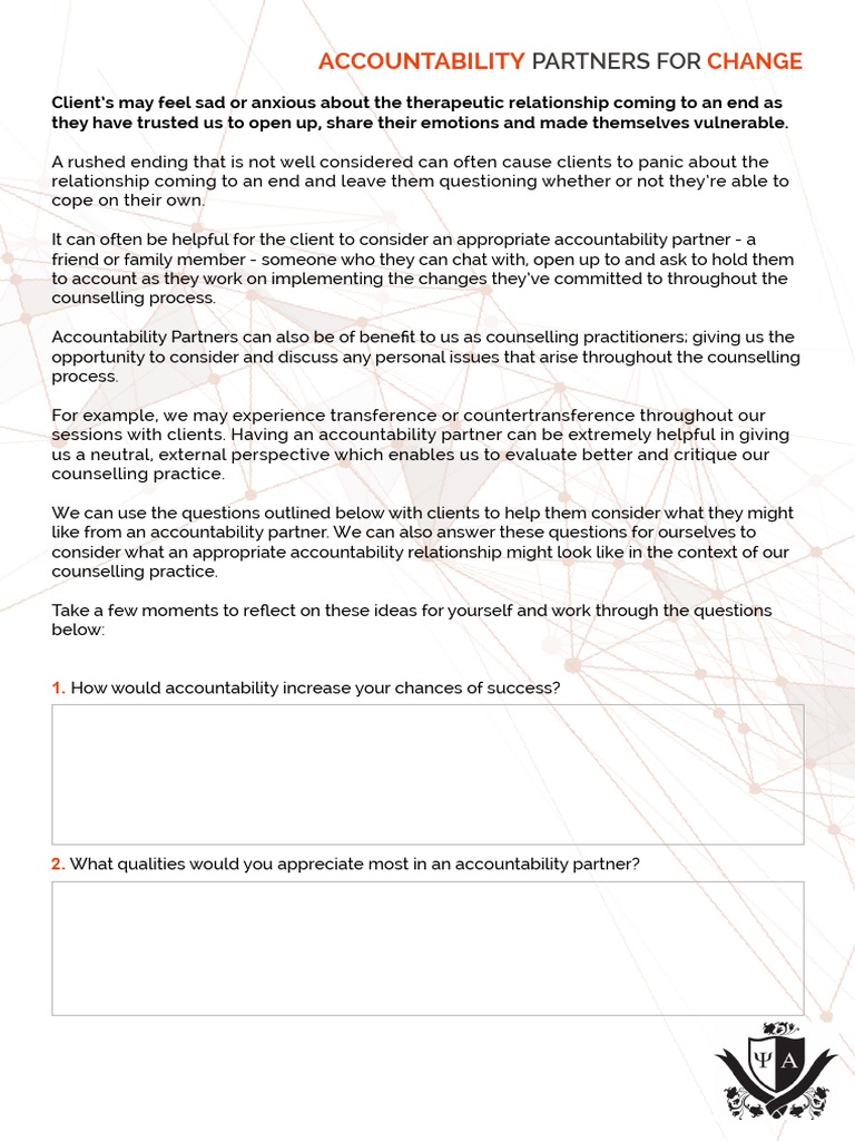 Accountability Partners For Change | PDF