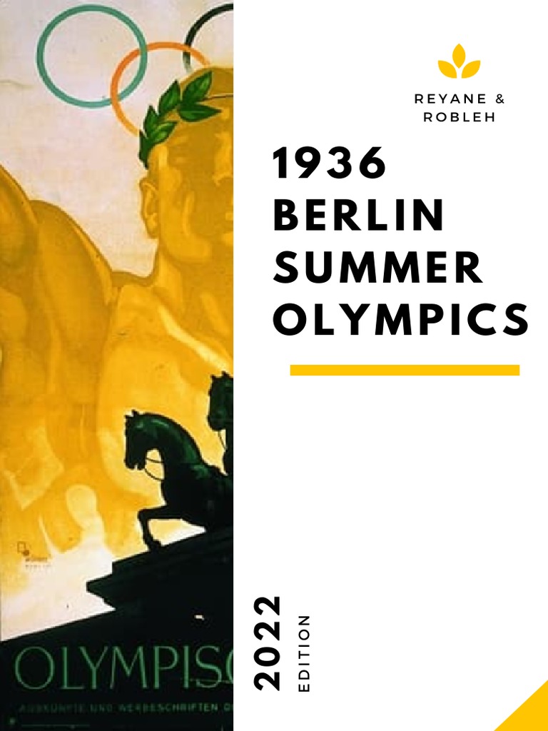 1936 Berlin Summer Olympics | PDF | Nazi Germany | Olympic Games