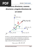 Ángulos Directores de Vectores 3D | PDF | Vector Euclidiano | Ángulo