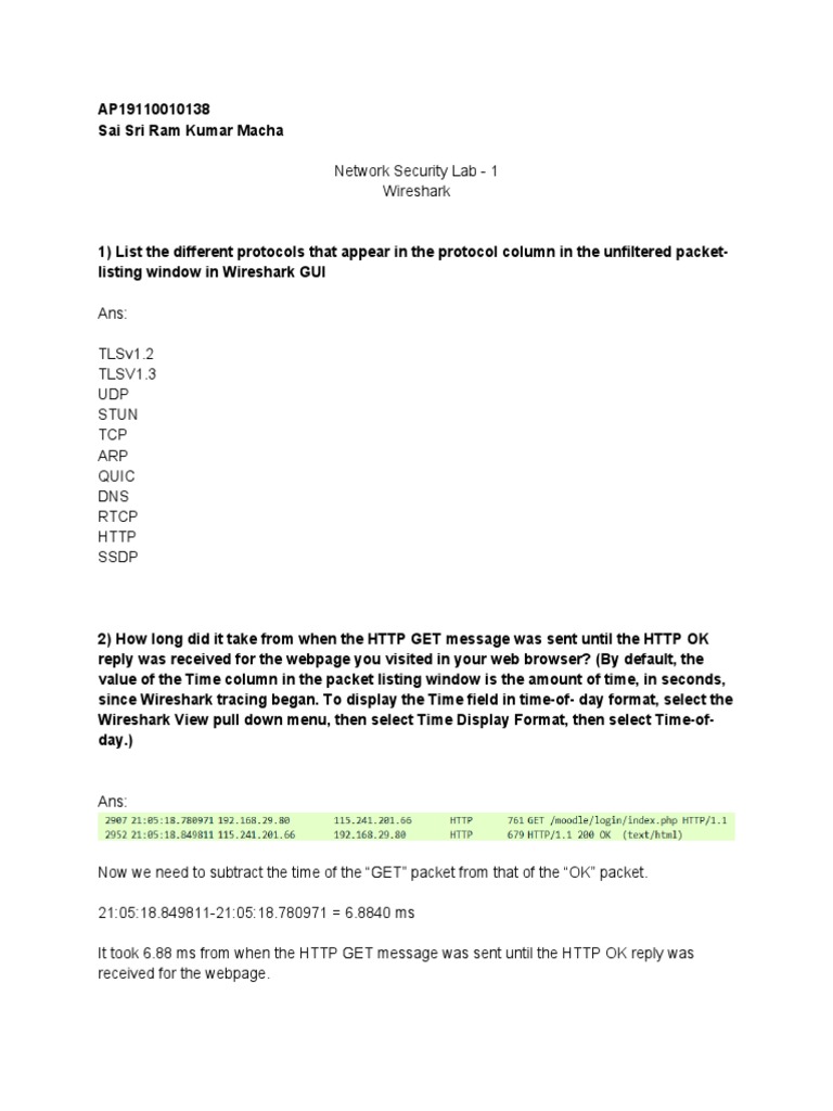 Network Security Lab - 1 | PDF