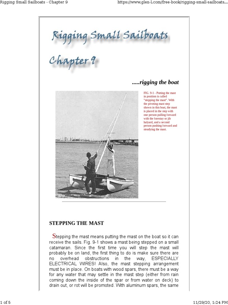 Rigging Small Sailboats | PDF | Rigging | Mast (Sailing)