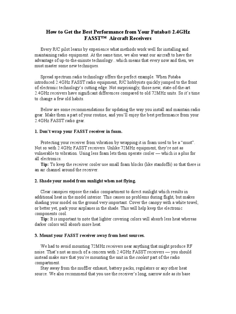 Futaba Tm8-Manual | PDF | Radio | Transmitter