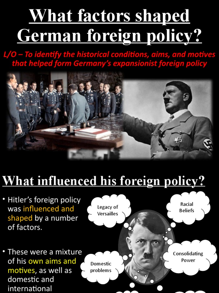 L/O - To Identify The Historical Conditions, Aims, and Motives That ...