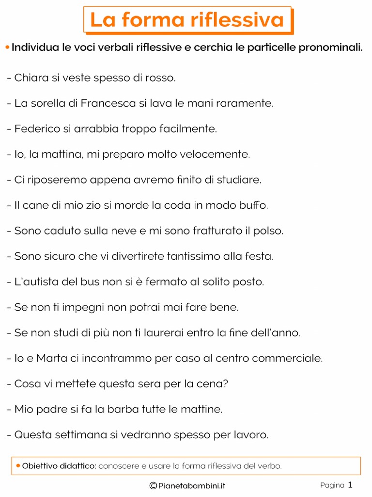 Forma Riflessiva | PDF