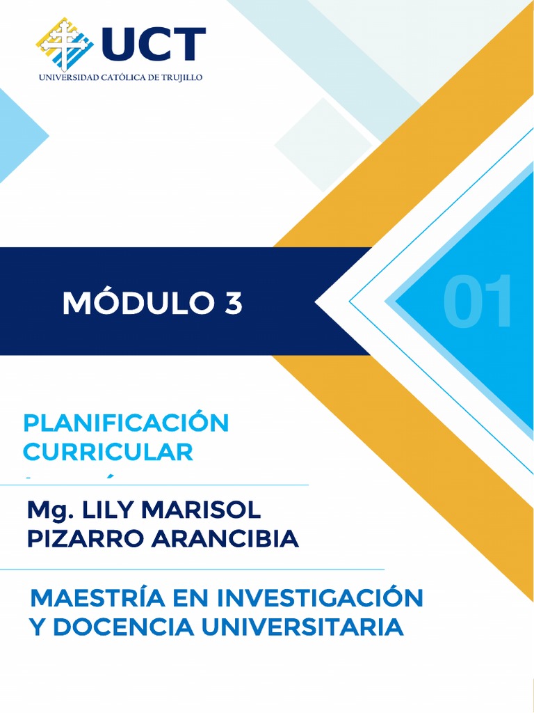Módulo 3 Planificación Curricular | PDF | Evaluación | Plan de estudios