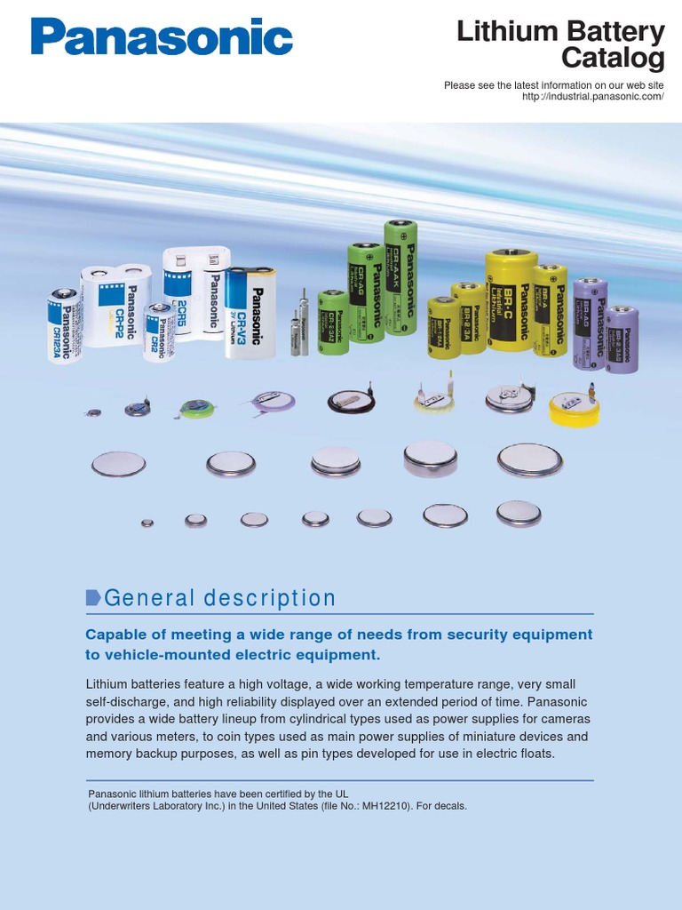 CR Lithium e | PDF | Rechargeable Battery | Electronics
