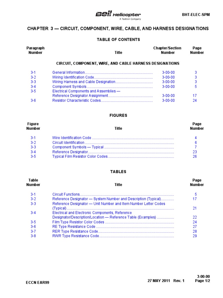 Chapter 3 - Circuit, Component, Wire, Cable, and Harness Designations ...