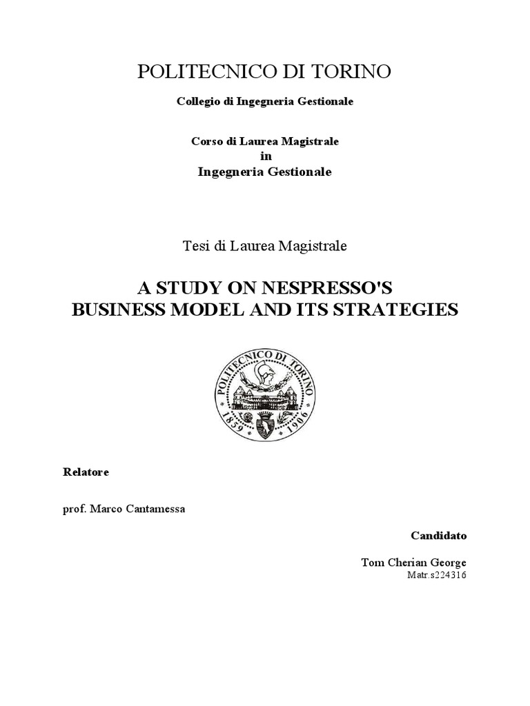 A Study On Nespresso's Business Model and Its Strategies | PDF | Brand ...