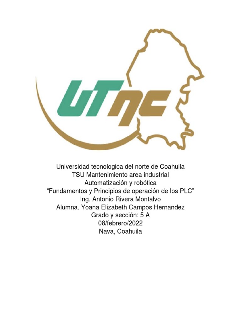 Tarea PLC | PDF | Controlador lógico programable | Decimal codificado en binario
