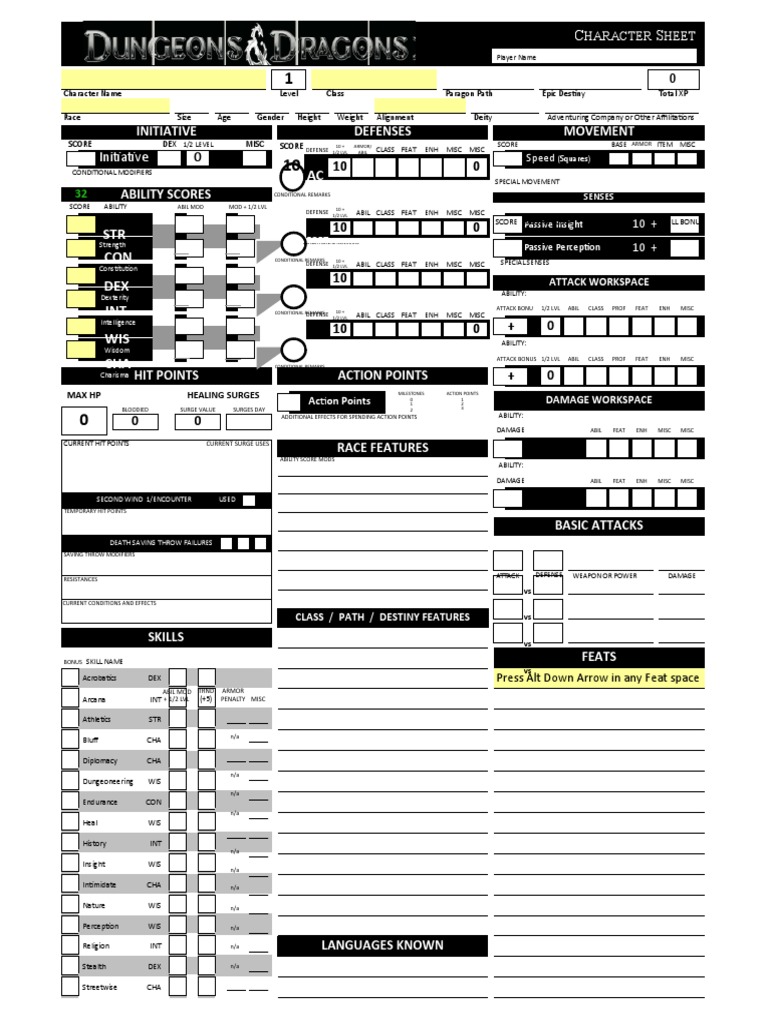 Character Sheet 21.2.2 | PDF | Dungeons & Dragons | Melee Weapons