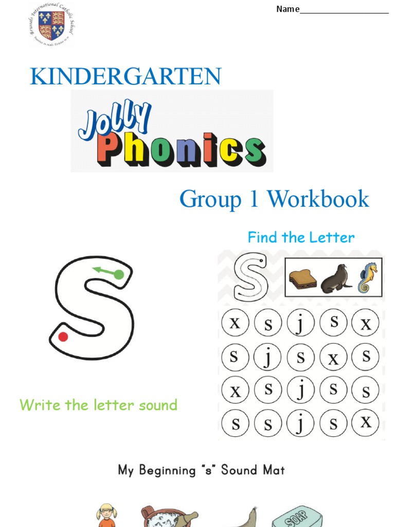 Kindergarten Jolly Phonics Pupil Book | PDF | Phonics | Learning To Read