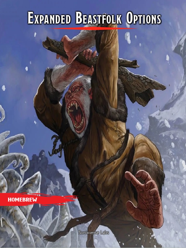 Expanded Beastfolk - GM Binder | PDF | Elephant | Bears