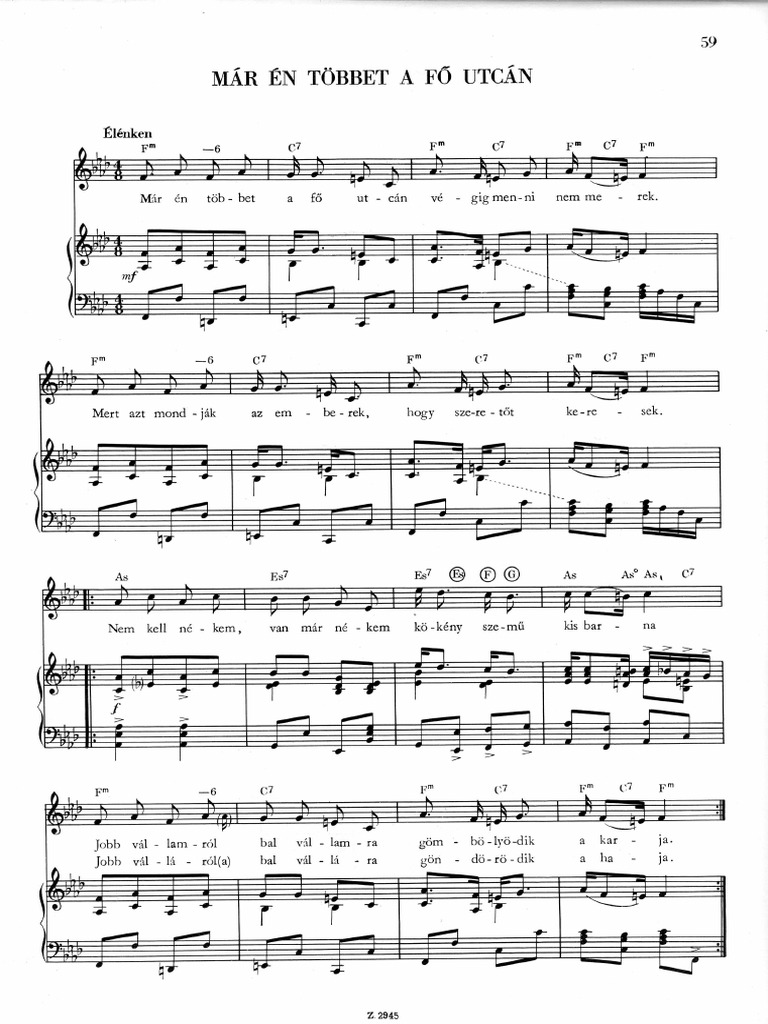 Már Én Többet A Fő Utcán Végig Menni Nem Merek. | PDF