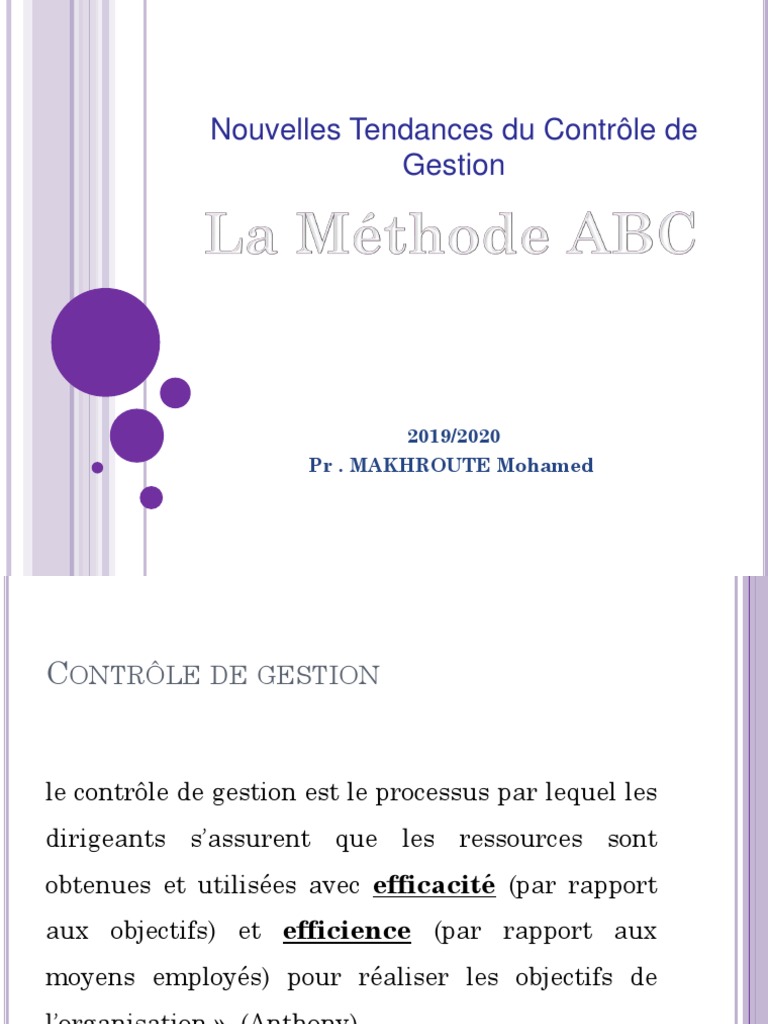 La Méthode ABC | Download Free PDF | Business | Comptabilité